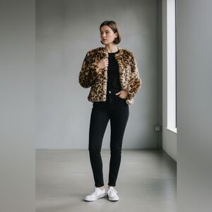 Simone Rocha | Jackets & Coats | Simone Rocha Leopard Print Faux Fur ...